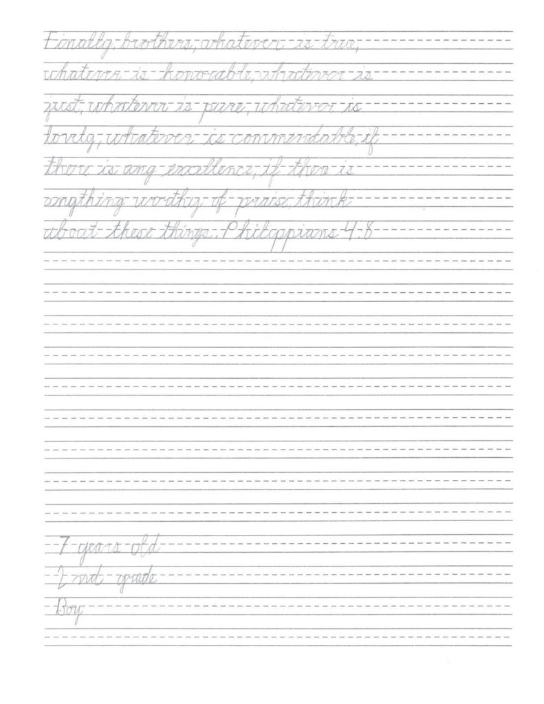 New American Cursive – Teach Yourself Cursive