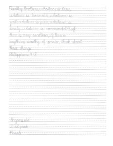 Student Cursive Writing Samples – New American Cursive