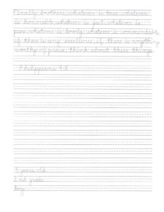 Student Cursive Writing Samples – New American Cursive