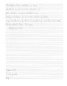 Student Cursive Writing Samples – New American Cursive
